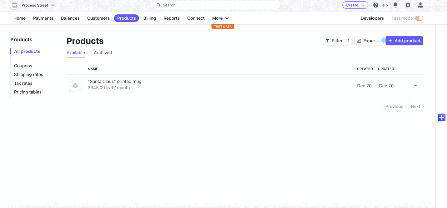 Stripe + Process Street Integration