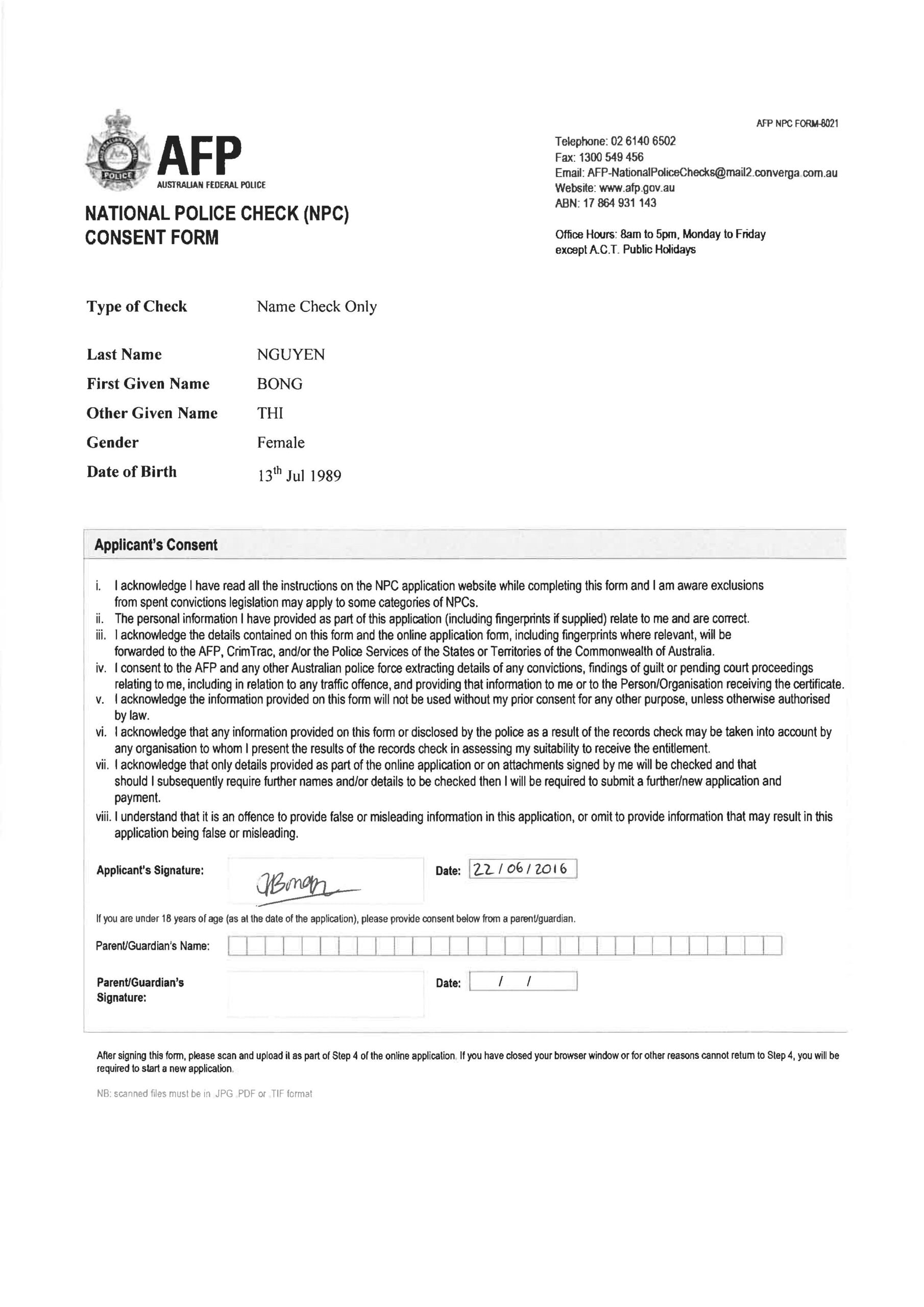 POLICE CHECKS | Process Street